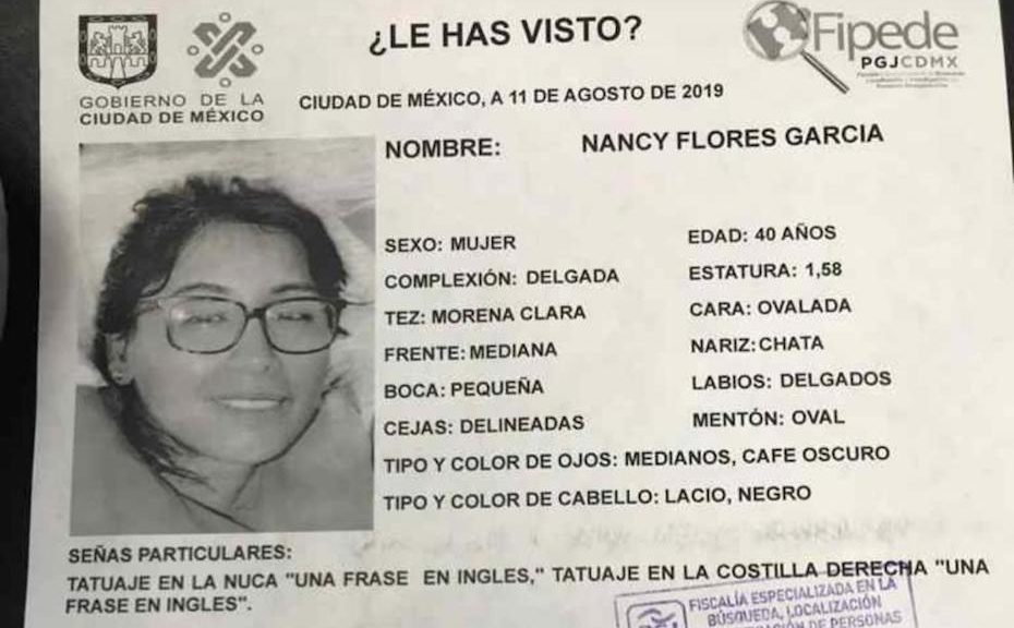 Hallan cuerpo de Nancy Flores, trabajadora de la CNDH – Diario Basta!