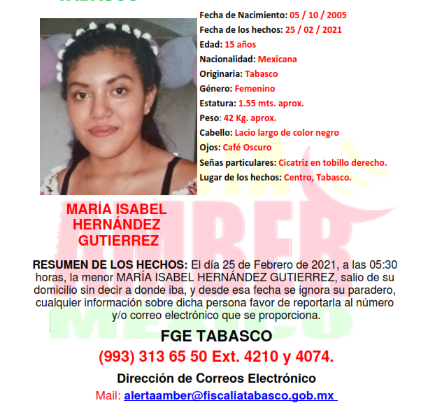 María Isabel desapareció en Centro; su familia la busca – Diario Basta!